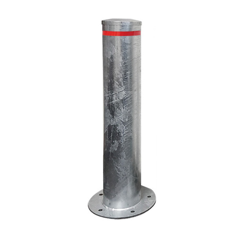 220mm Steel Bollards - Gal Finish (Base Plate)