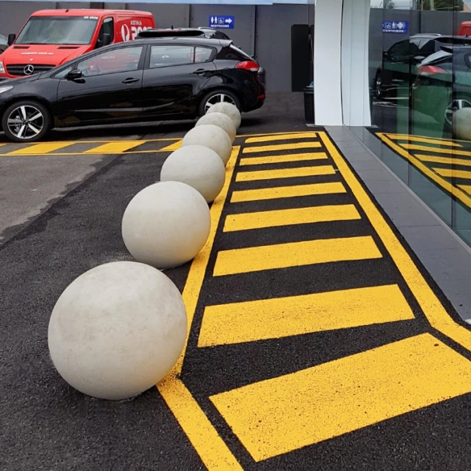 Concrete Sphere Bollard