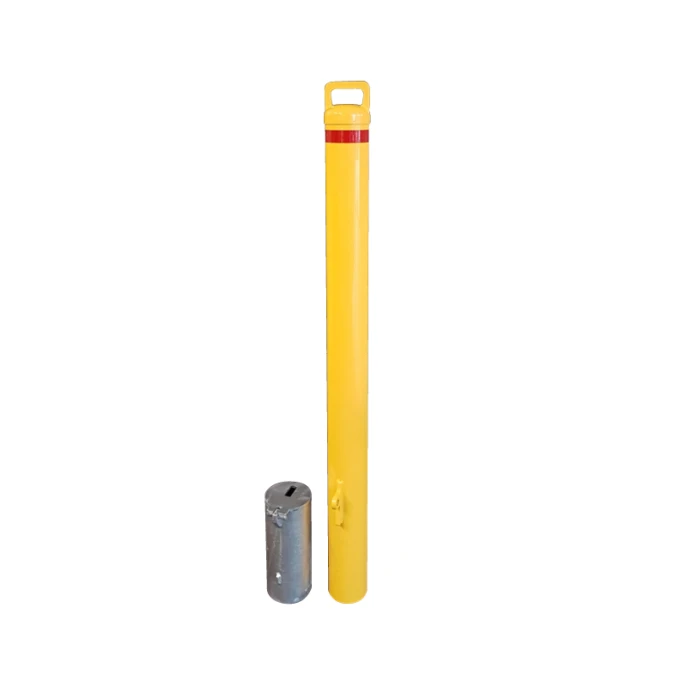 Padlock Secured 90mm In Ground Removable Bollards