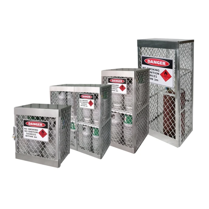 Aluminum Caged Plastic Container STORAGE CAGE 415L ALUMINIUM ALU017